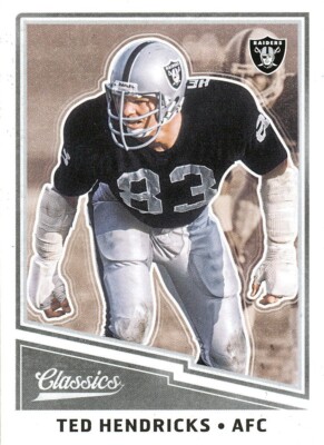 2017 PANINI-CLASSICS Ted Hendricks RAIDERS Miami HURRICANES HOF | eBay