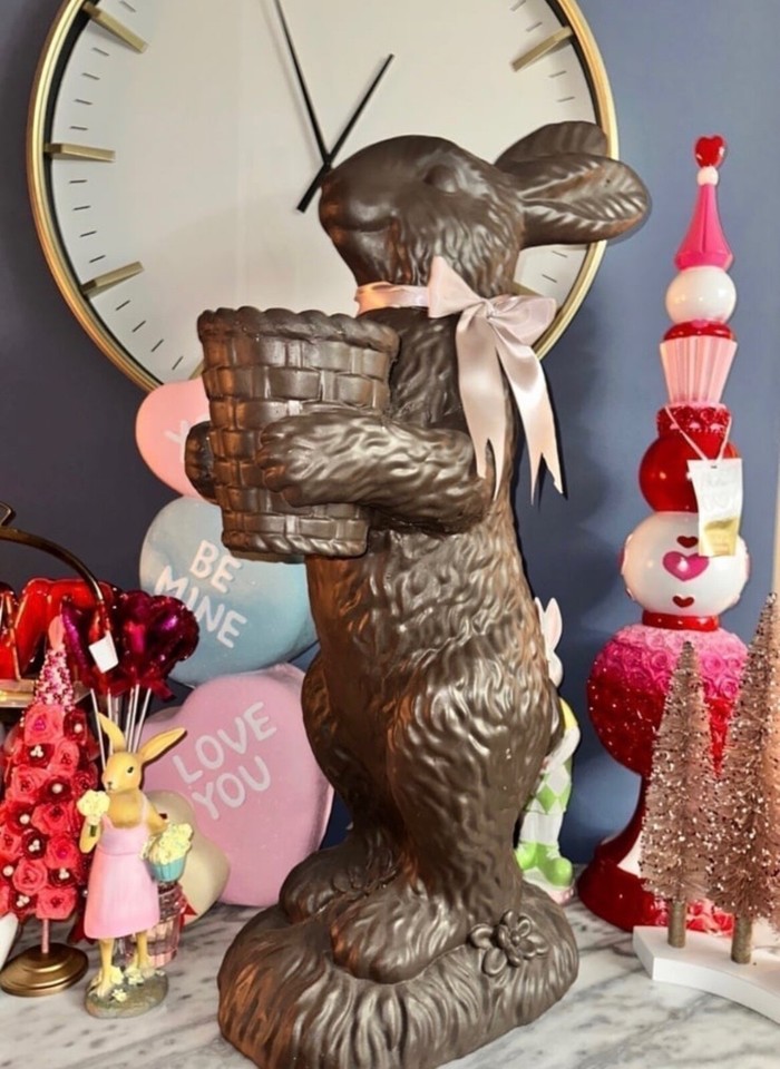 34 inch Giant Chocolate Easter bunny “chocolate” bunny viral on TikTok ...