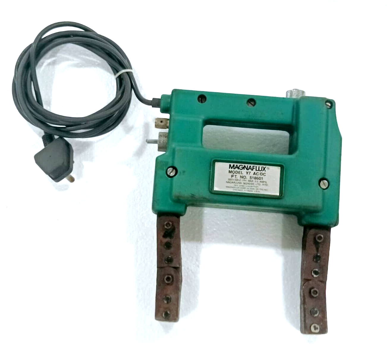 MAGNAFLUX Y-7 AC/DC MAGNETIC PARTICLE TESTING EQUIPMENT YOKE 220V ...