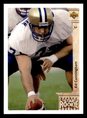 Ed Cunningham 1992 Upper Deck Rookie Card #8 Phoenix Cardinals | eBay