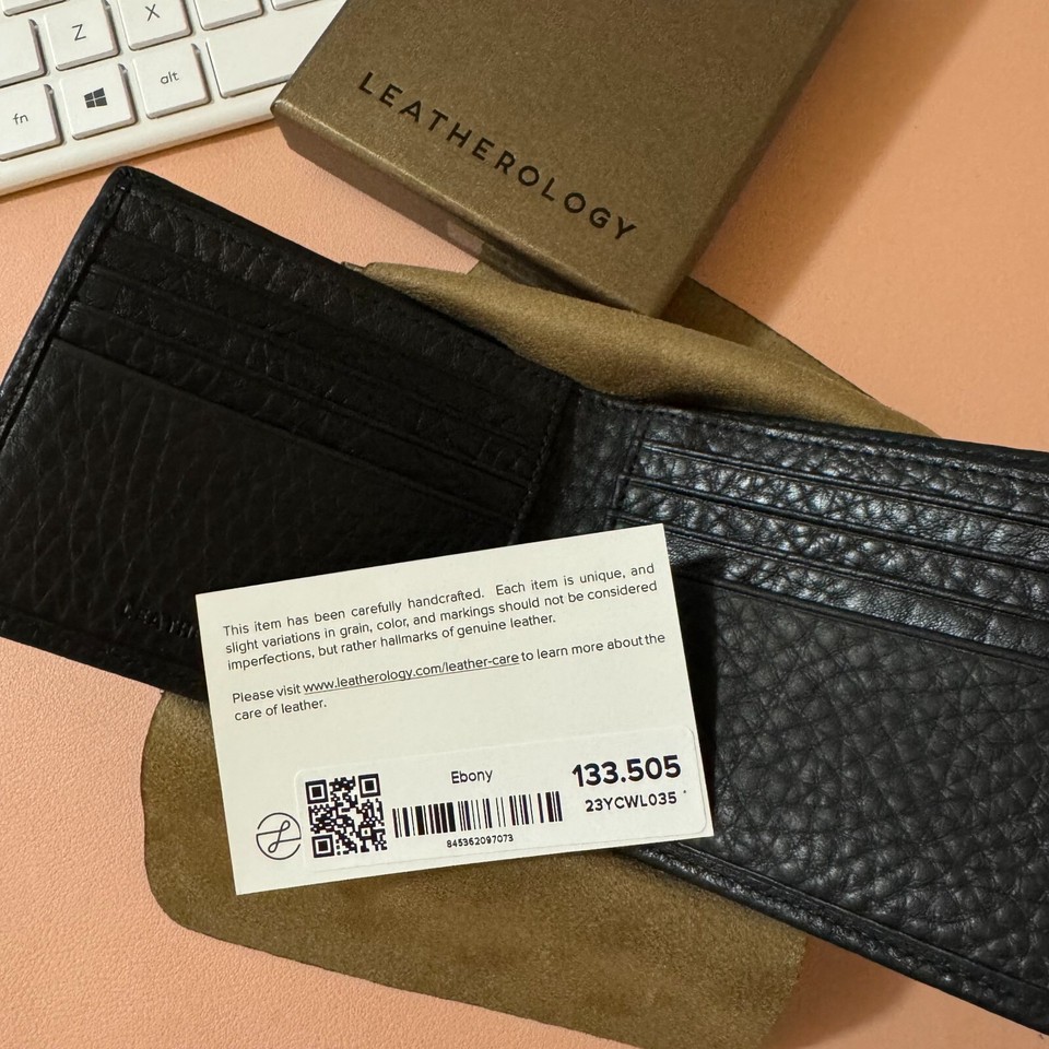 Leatherology Bifold Wallet (Personalized Initials, KN) | eBay