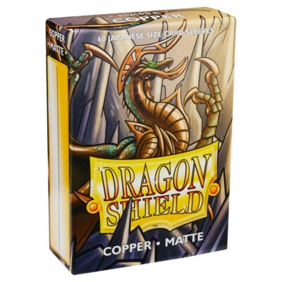 Dragon Shields Matte Copper Japanese/Small Standard Protector Card ...