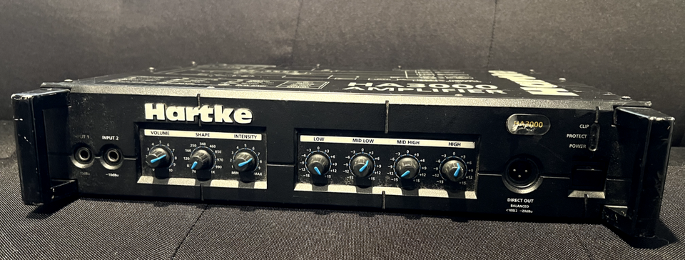 Hartke HA3000 Electric Bass Guitar Amplifier Head 300 Watt Rack Mount ...