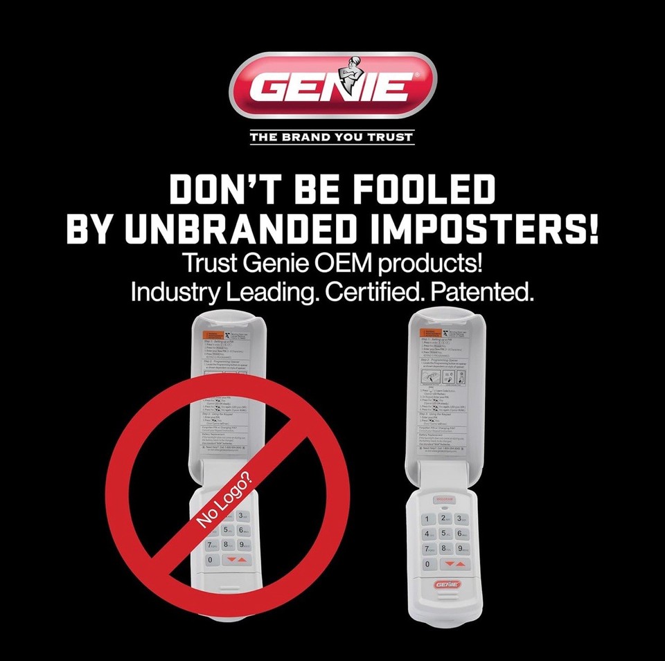 Genuine Genie Garage Door Opener Wireless Keyless Keypad - Model GK-R ...
