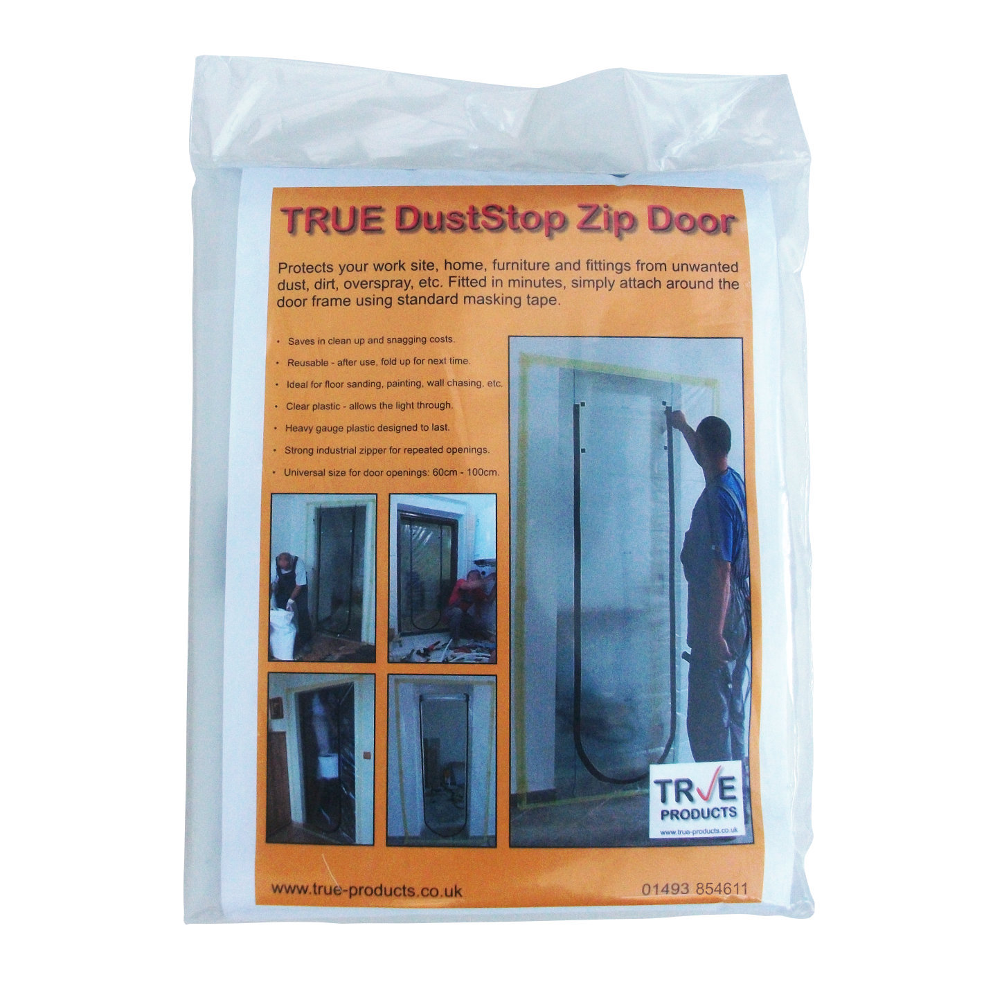 true Dust Stop Zip Door Kit - Orange/Yellow (TPG-B5017B) for sale ...