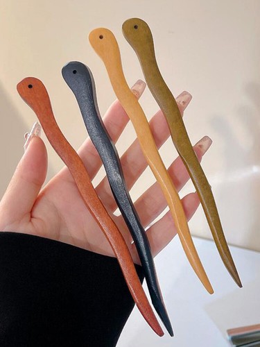 Retro Wooden Sandalwood Hair Pin Stick Chopstick Handmade Carved Hair ...