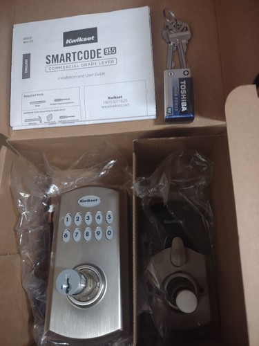Kwikset 955 SmartCode Electronic Pembroke Lever - Satin Nickel 883351716406| eBay