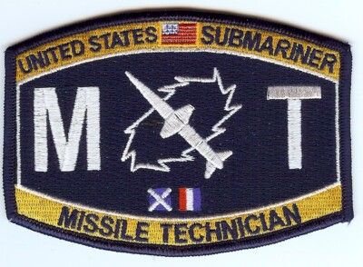 Submarine Rating Patch - (MT) Missile Technician - BC Patch - Cat No ...