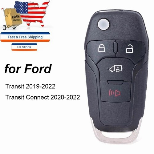 164-R8236 Flip Remote Key Fob for 2019 2020 - 2022 FORD TRANSIT CONNECT ...