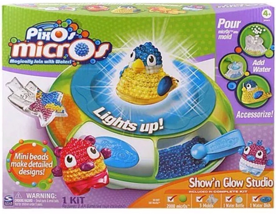 Pixos Micros Show 'N Glow Studio Craft Toys Mini Beads Magically Join ...