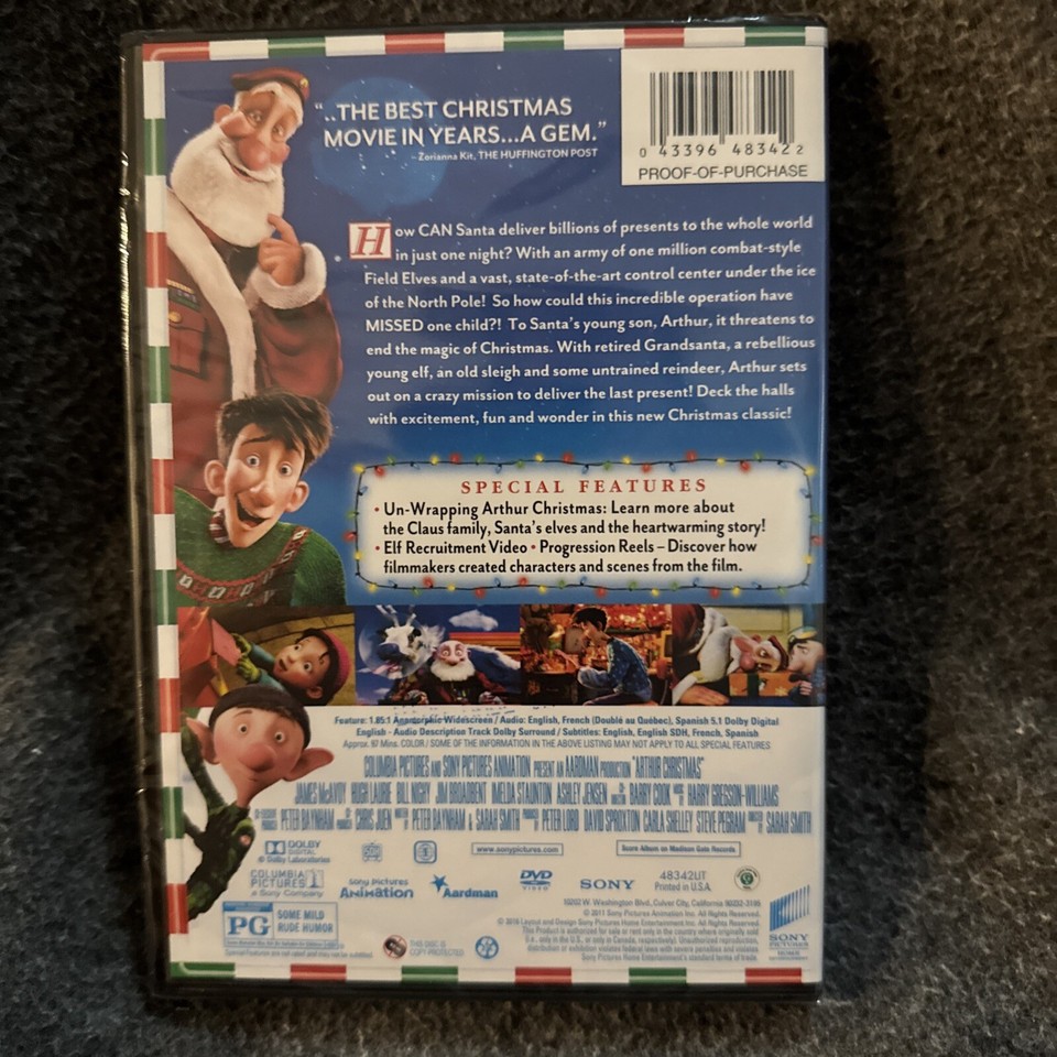 Arthur Christmas (DVD) New Sealed 43396483422 | eBay