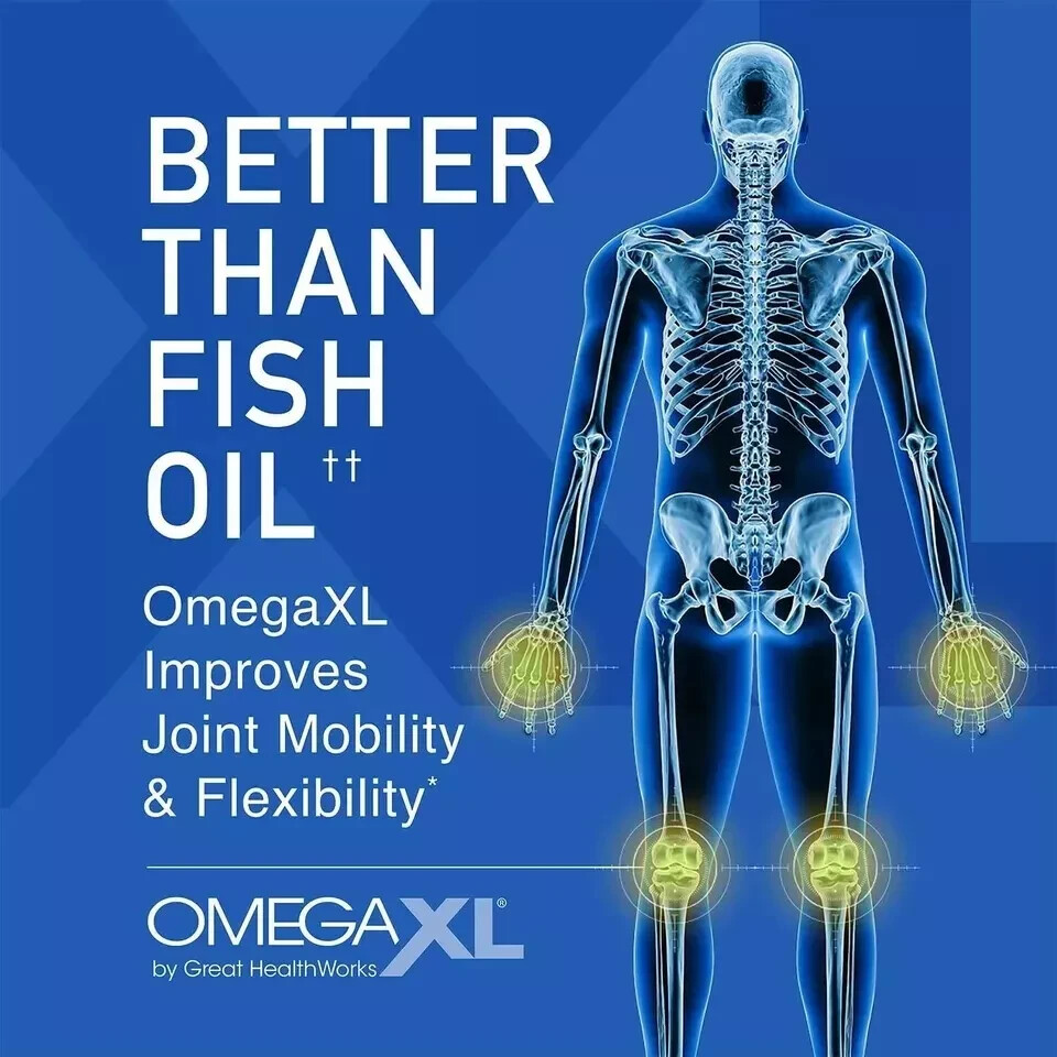 Omega XL 300 Capsules - Green Lipped Mussel Omega-3 Joint Relief ...