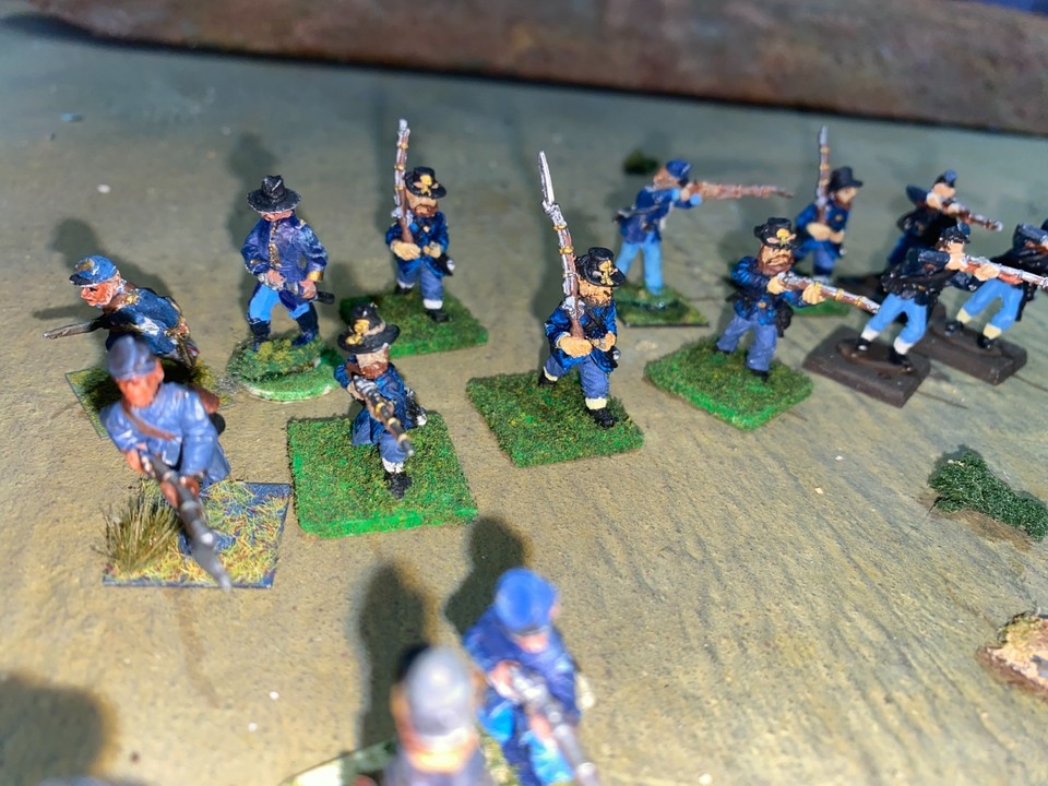 ACW- Union: 46 well-painted 28mm Union figures for American civil war | eBay
