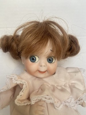 Vintage 1980's German Kestner Googly Eye Bisque Porcelain Doll 9,5" J.D ...
