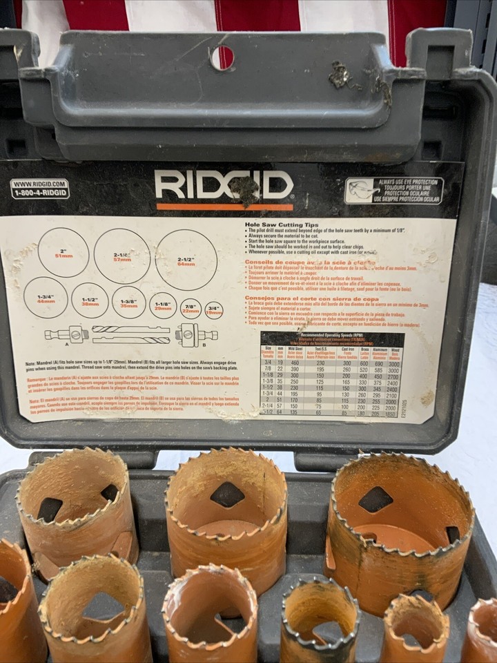 Ridgid 7040 Hole saw Cutting Tips | eBay