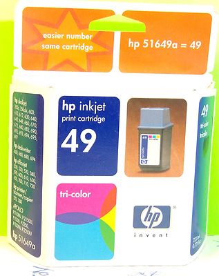 HP 49 Tri-Color Inkjet Print Cartridge New Sealed Expired | eBay