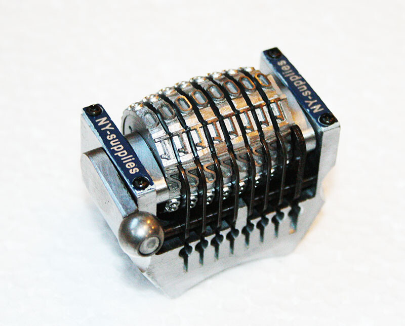 3/16" Rotary 8 Digit Convex Backwards Numbering Machine for Morgana ...