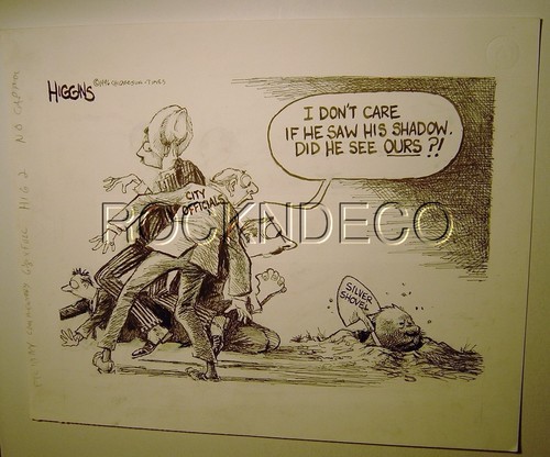 Chicago Corruption FBI Silver Shovel Cartoon Art 1996 Jack Higgins ...
