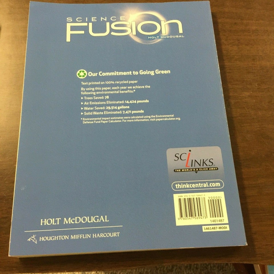 Science Fusion Motion Forces & Energy 2012 Grades 6-8 2011 Holt ...