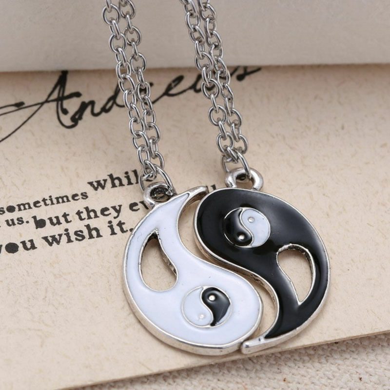 Yin Ying Yang Pendant Necklace Chain Couple Friend Friendship Jewellery ...