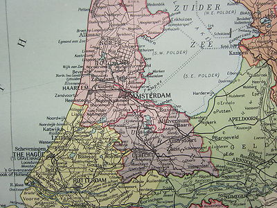 Netherlands Map 1940s