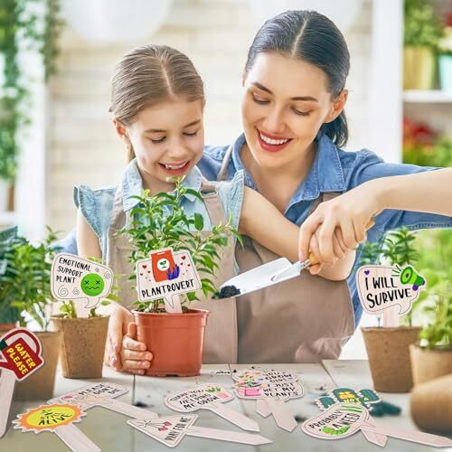 Funny Plant Labels- 15PACK Garden Plant Markers for Succulent Flowers ...