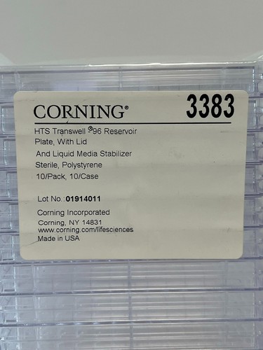 Corning 3383 HTS Transwell 96 Reservoir Plate with Lid 10/Pack | eBay