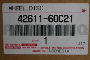 4261160C21 Genuine Toyota WHEEL DISC 42611-60C21 | eBay