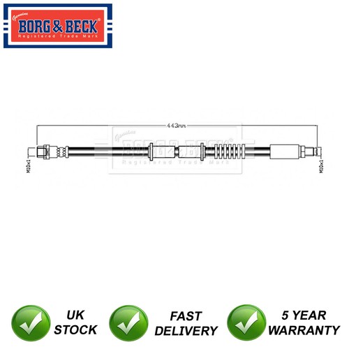 Brake Hose Front Borg & Beck Fits Mercedes S-Class 2013- #2 2224200548 ...