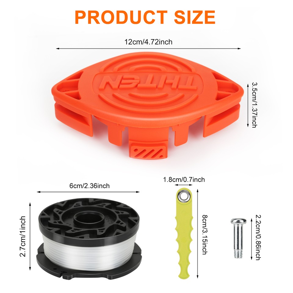 Trimmer Blade Head Replacement Spool for Black & Decker AF-100 30Ft 0. ...