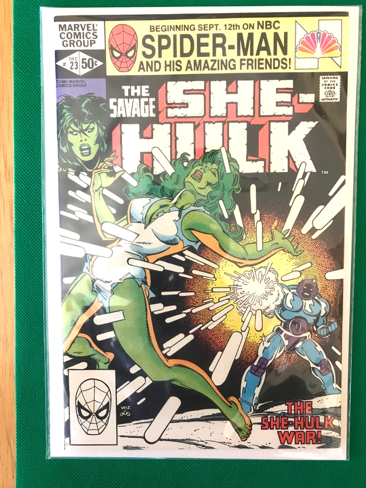 1981 MARVEL COMICS "SAVAGE SHE-HULK" #23 THE SHE-HULK WAR (VG/FN) RARE ...