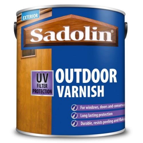 Sadolin Outdoor Varnish, Satin Clear & Matt Clear 750ml For Wood ...