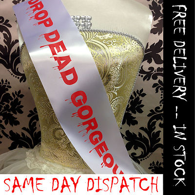 DROP DEAD GORGEOUS SASH - Halloween Fancy Dress Outfit / Cheap ...