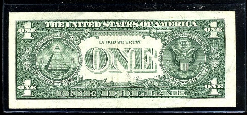 $1 Dollar Bill 2017A STARNOTE B09010281* FRN STAR NOTE PAPER CURRENCY ...