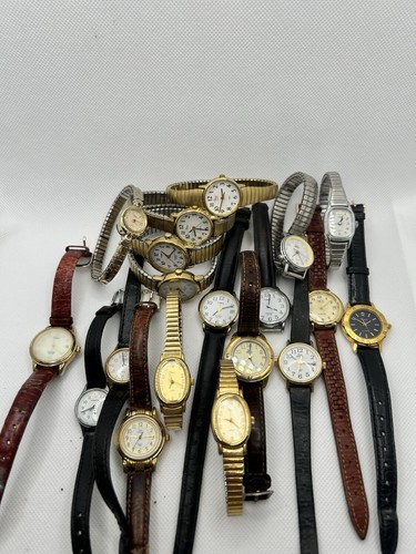 Vintage Watch Lot Timex Expansion & Leather Bands – For Parts/Repair ...