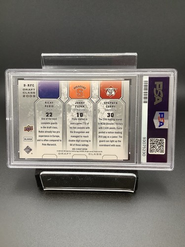 2009 Upper Deck Rubio/Flynn/Curry Draft Edition Class #D-RFC PSA 9 ...