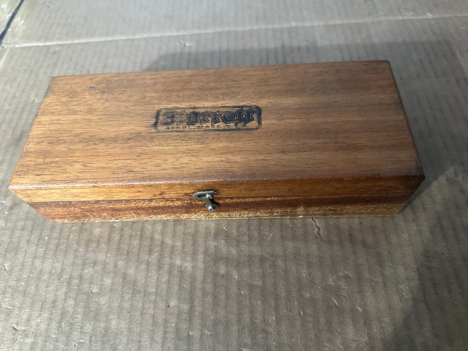 STARRETT NO. 657 MAGNETIC BASE POST W / DIAL INDICATOR SET IN WOOD BOX ...