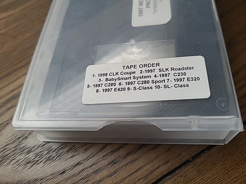 1997 Mercedes Benz PRODUCT LINE VHS Promo B Roll Package Tape CLK SLK ...