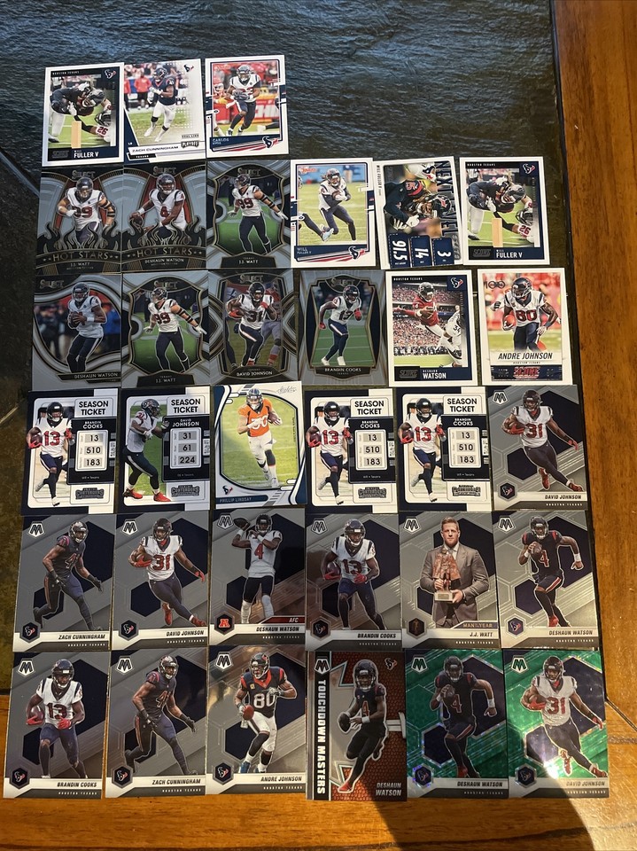 Houston Texans mixed NFL football card lot 95 | eBay