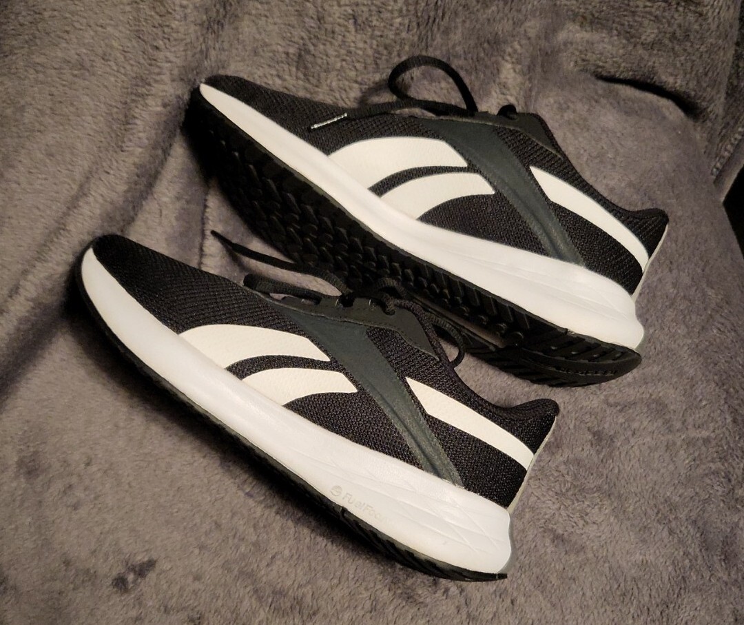 REEBOK Womens Size 9- FUEL FOAM in Black and White | eBay