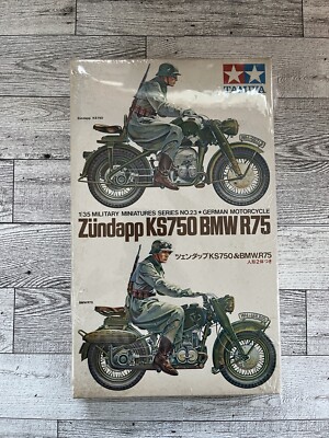 Tamiya - WWII Zundapp KS750 BMW R75 Motorcycles Model Kit - 1/35 ...