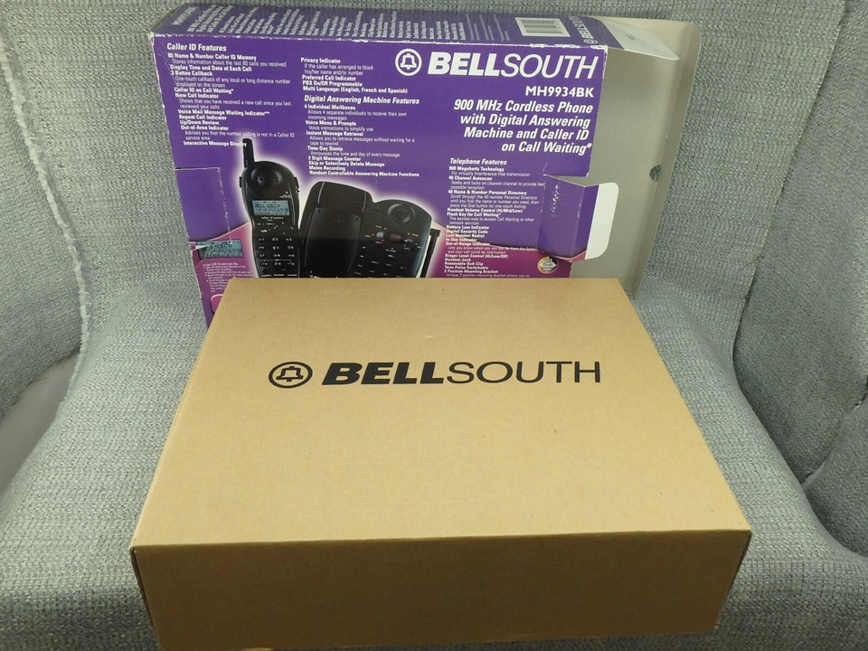 BellSouth Cordless Home Phone Kit Digital Answering Machine Call ...