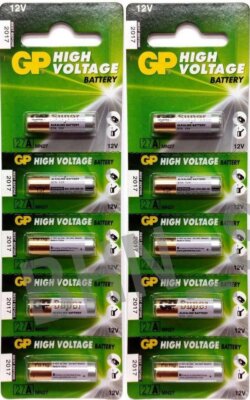 10 GP 27A GP27A 12V Alkaline Remote Battery | eBay