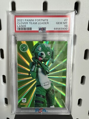 2021 Panini Fortnite Series 3 #7 Clover Team Leader Laser PSA 10 GEM ...