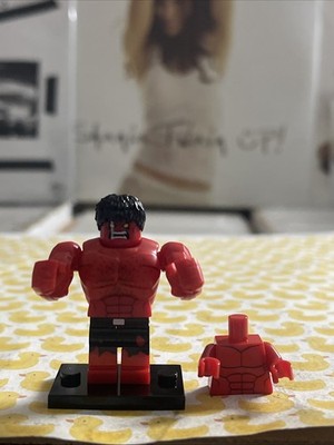 INCREDIBLE HULK LEGO MINIFIG FIGURE red avengers harrison ford captain ...