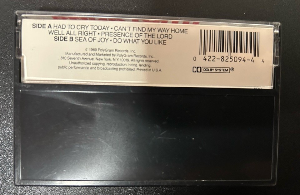 1969-BLIND FAITH-CASSETTE TAPE-WINWOOD/CLAPTON/BAKER/GRECH-OOP-U.K ...