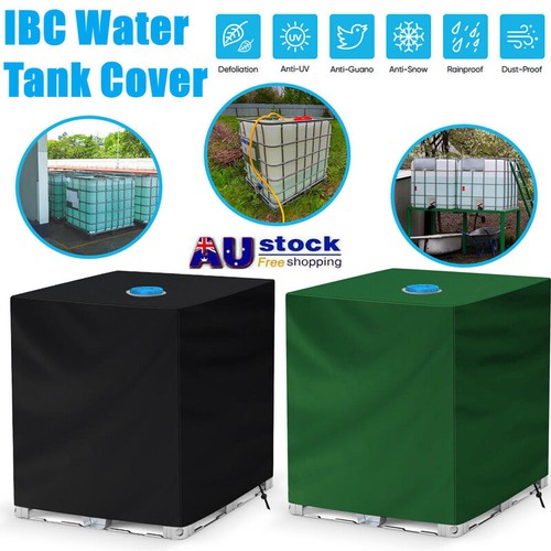 1000L Water Tank Cover Sun Protective Hood 210D UV Resistant Rain IBC ...