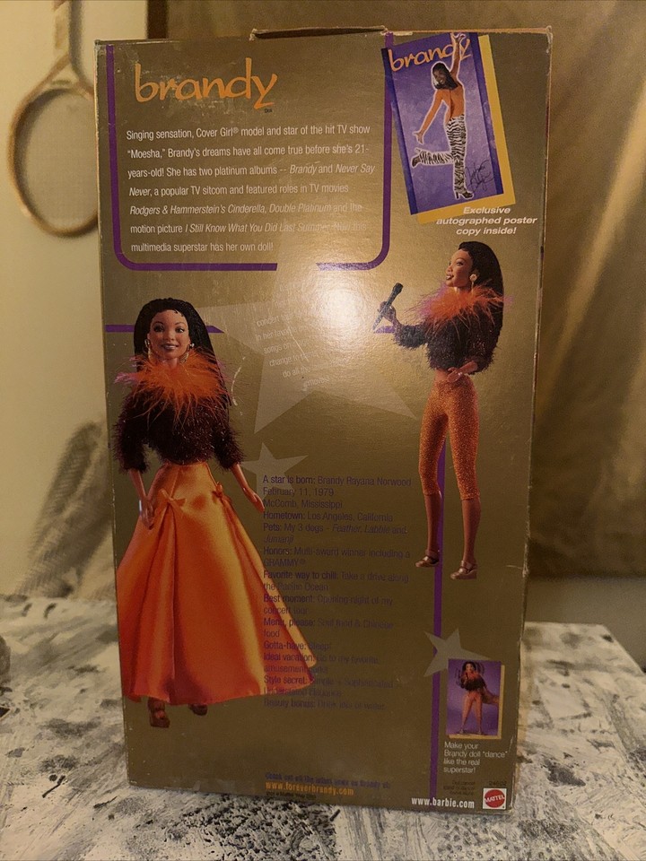 Barbie Mattel Brandy Doll 24502 Moesha Singer 1999 Signed Poster ...