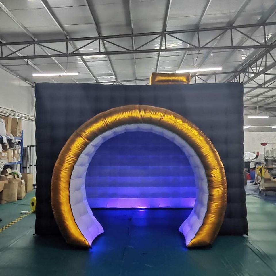 Inflatable Photo Booth Tent With LED Lights Selfie Party Event House ...