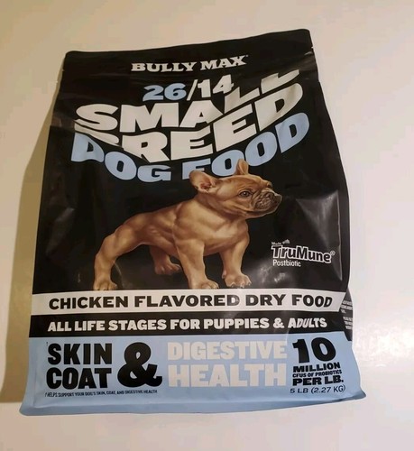 Bully Max Small Breed Dog Food Chicken & Rice 5 Lbs Skin Coat Digestive ...